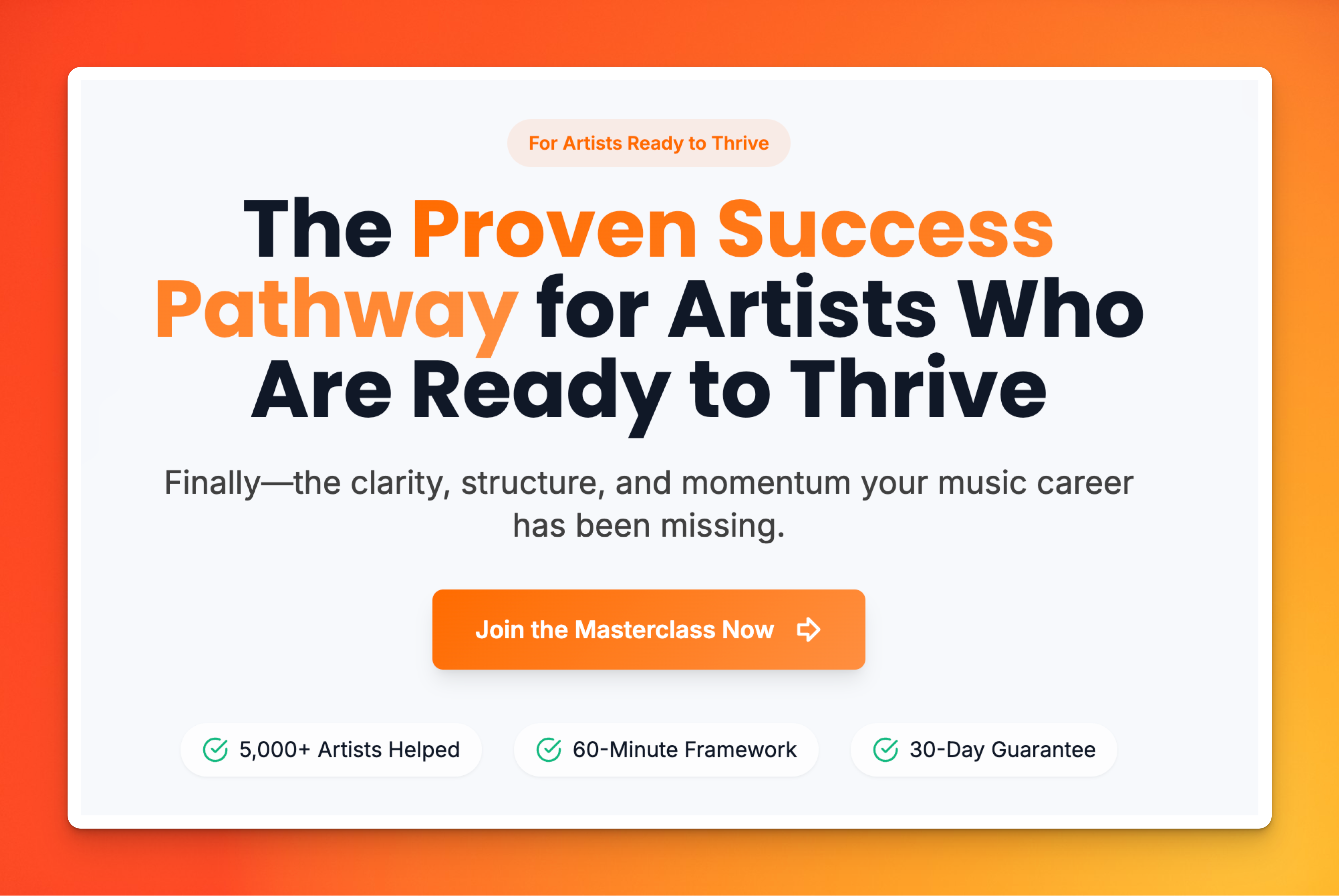 ArtistOS Success Pathway Masterclass | For Artists Ready to Thrive